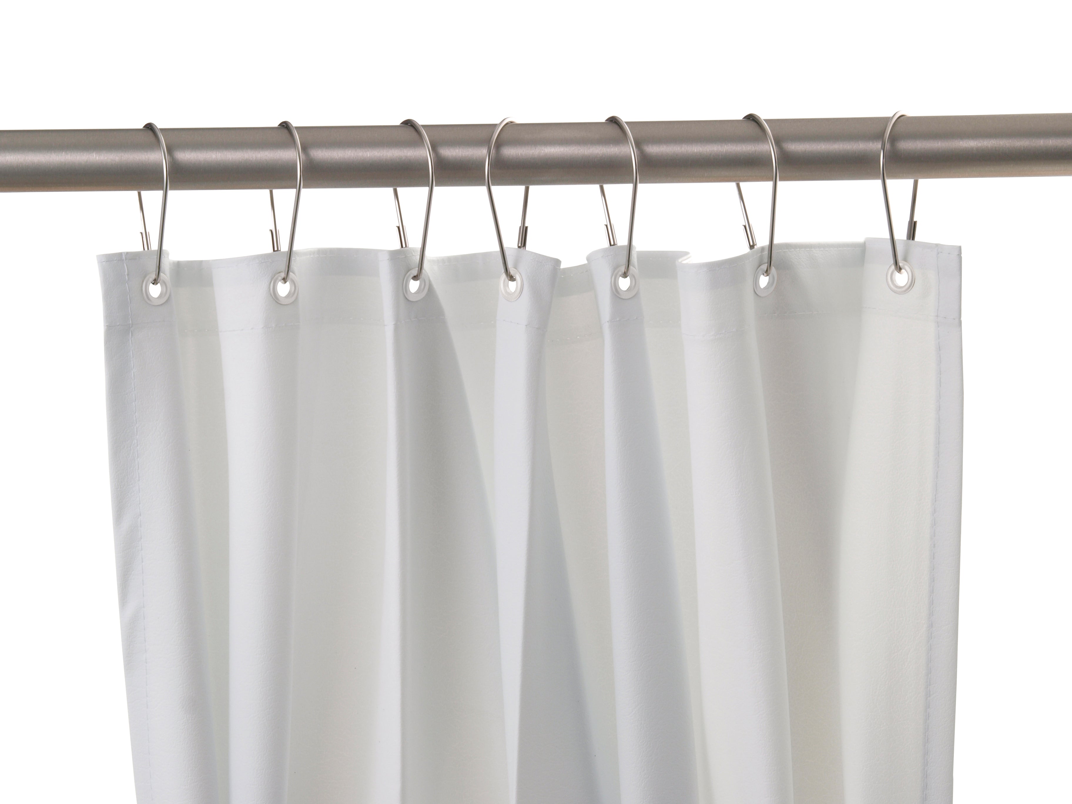Bobrick B-204-2 White Vinyl Shower Curtain 42x72" | ICP